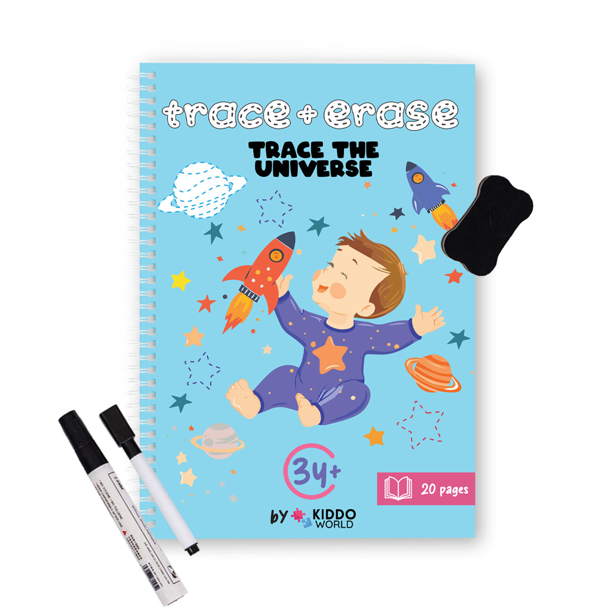 Space-Themed Tracing Workbook: Explore and Learn While Tracing Space Shapes and Developing Fine ...